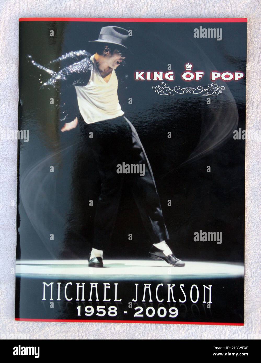 Michael Jackson Memorial program booklet is seen during the Michael ...
