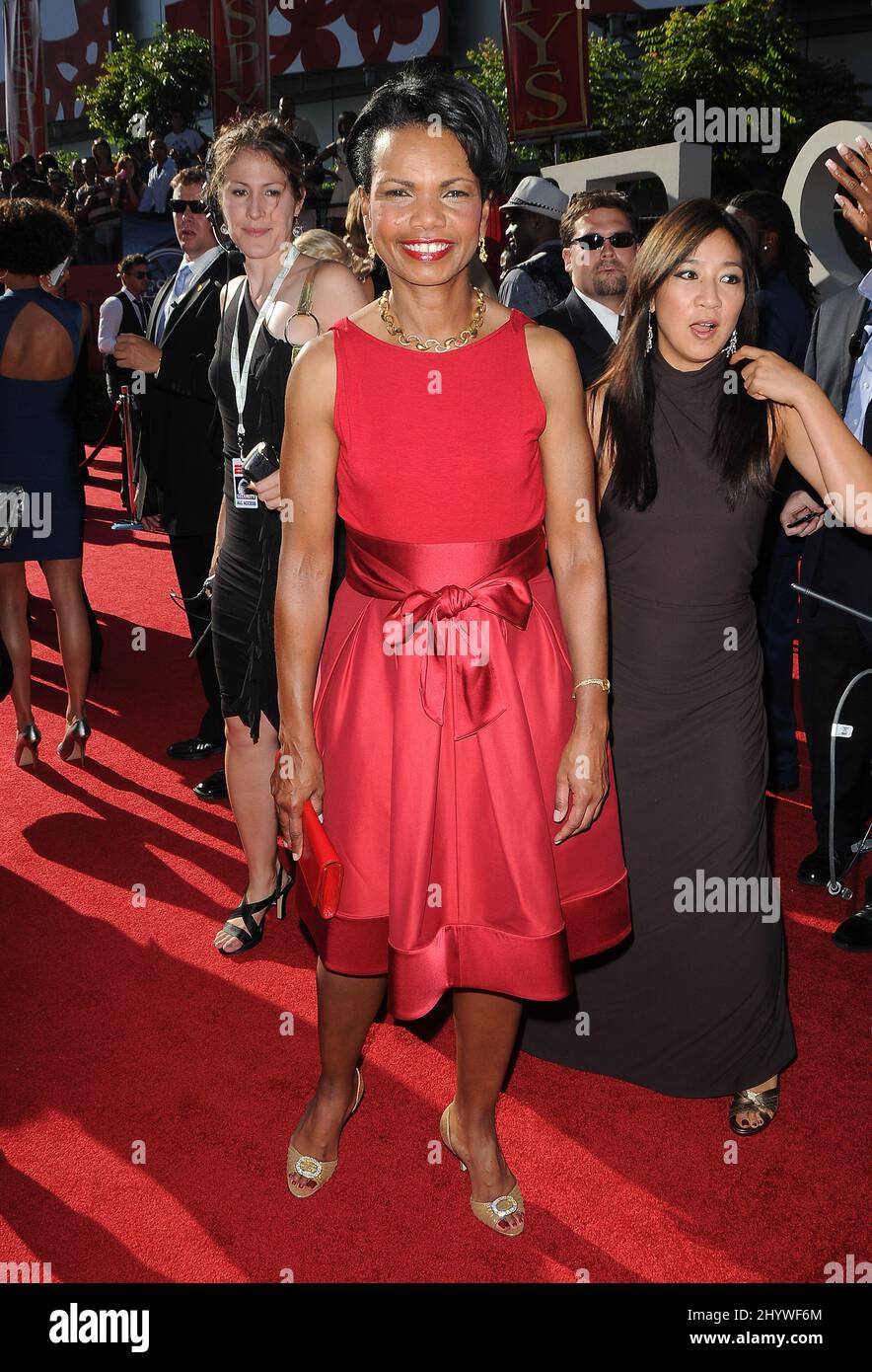 Condoleezza Rice at the Annual ESPY Awards, held at the Nokia Theatre ...