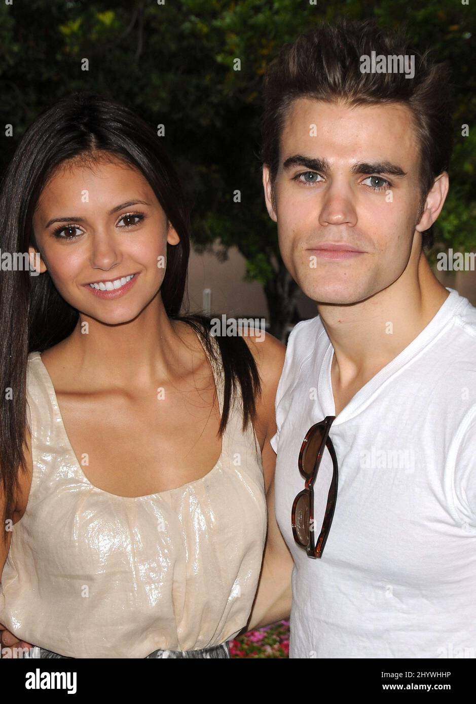 Nina Dobrev and Paul Wesley arriving at the The CW's Television Critics ...