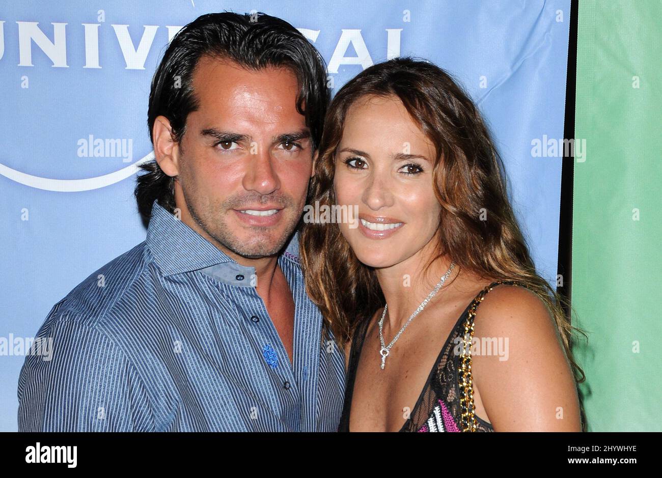 Cristian de la Fuente, Angelica Castro arriving at the NBC Universal's ...