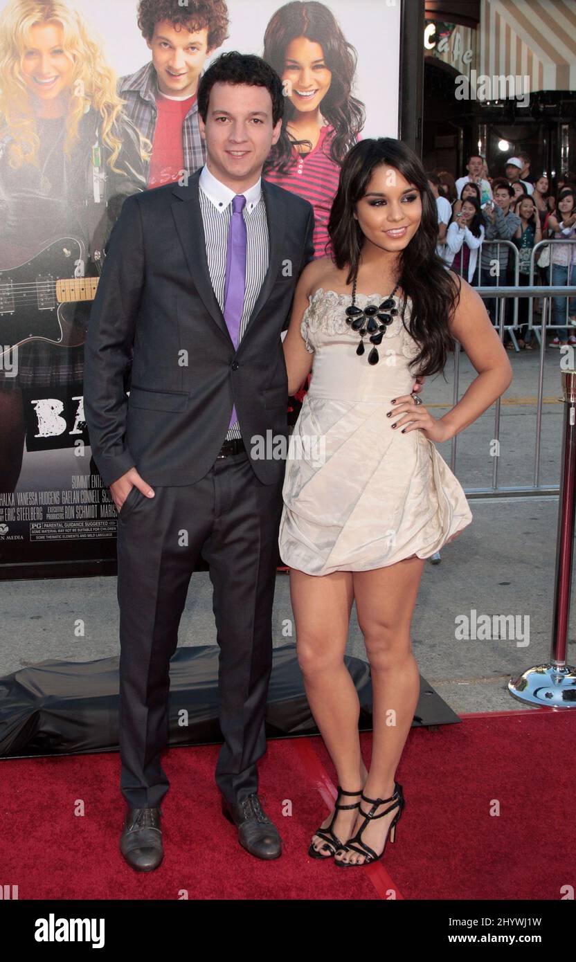 Vanessa Hudgens and Gaelan Connell at the "BandSlam" world premiere ...