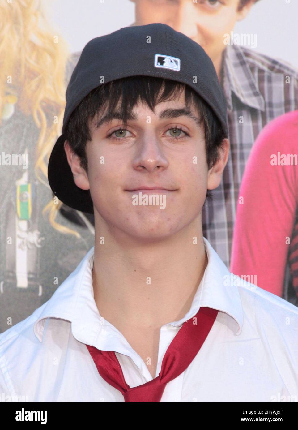 David Henrie at the 'BandSlam' world premiere, held at Mann Village ...