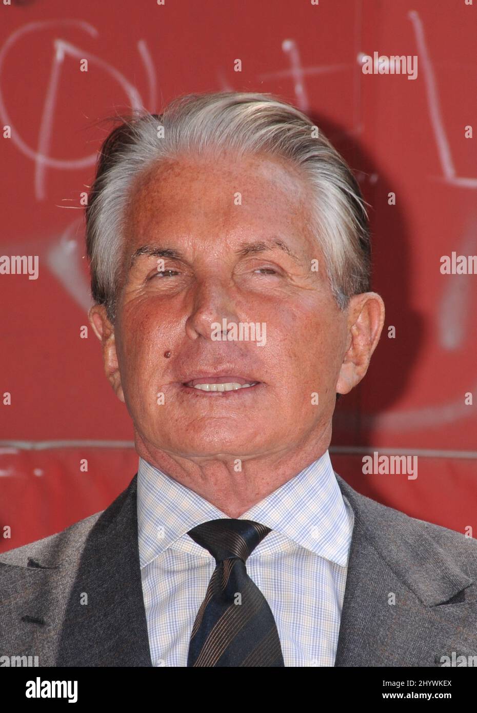 George Hamilton is seen on the Hollywood Walk of Fame as he is honoured ...