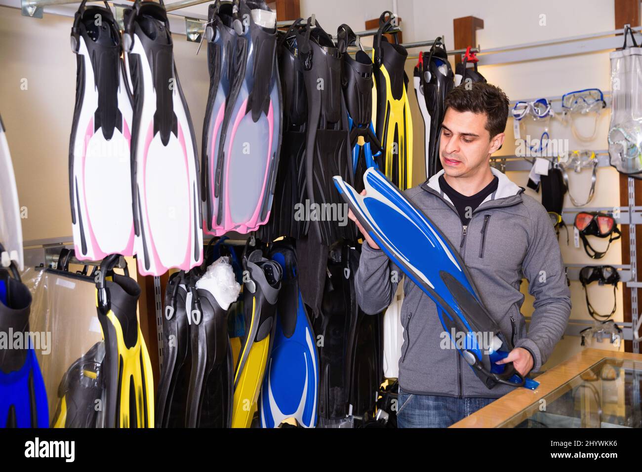 Man flippers hi-res stock photography and images - Alamy