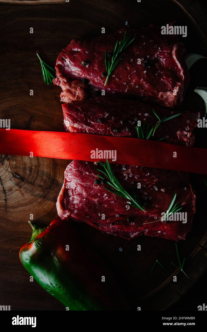 delicious red meat ready to prepare and of the best quality Stock Photo ...