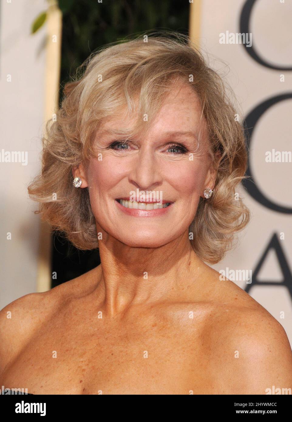 Glenn Close at the 67th Golden Globe Awards ceremony, held at the Beverly Hilton hotel in Los ...