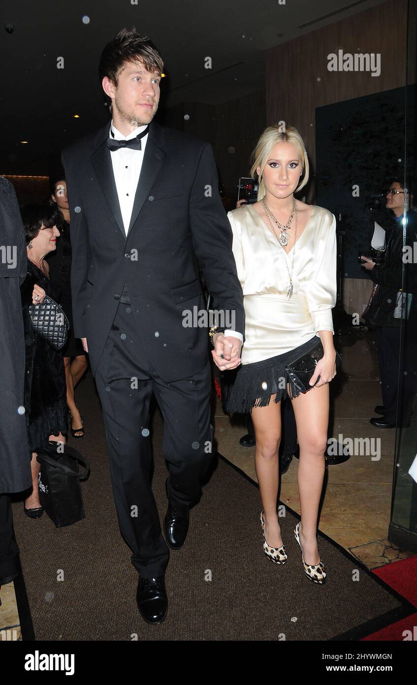 Ashley Tisdale after The Golden Globe Awards in Beverly Hills, CA Stock ...