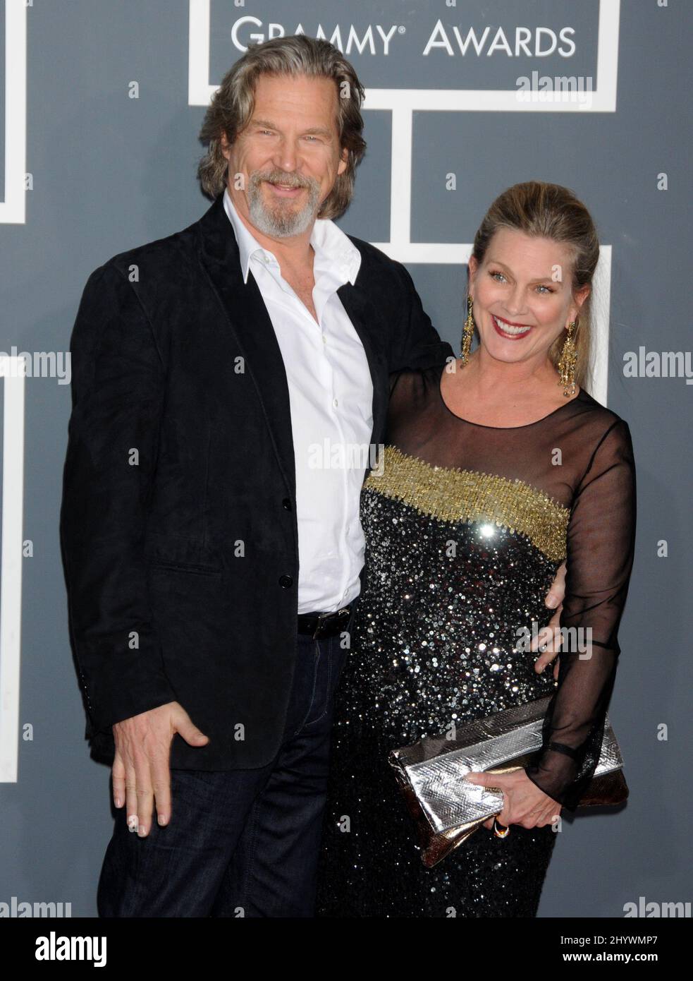 Jeff Bridges and wife Susan Bridges arrives at the 52nd Annual Grammy ...