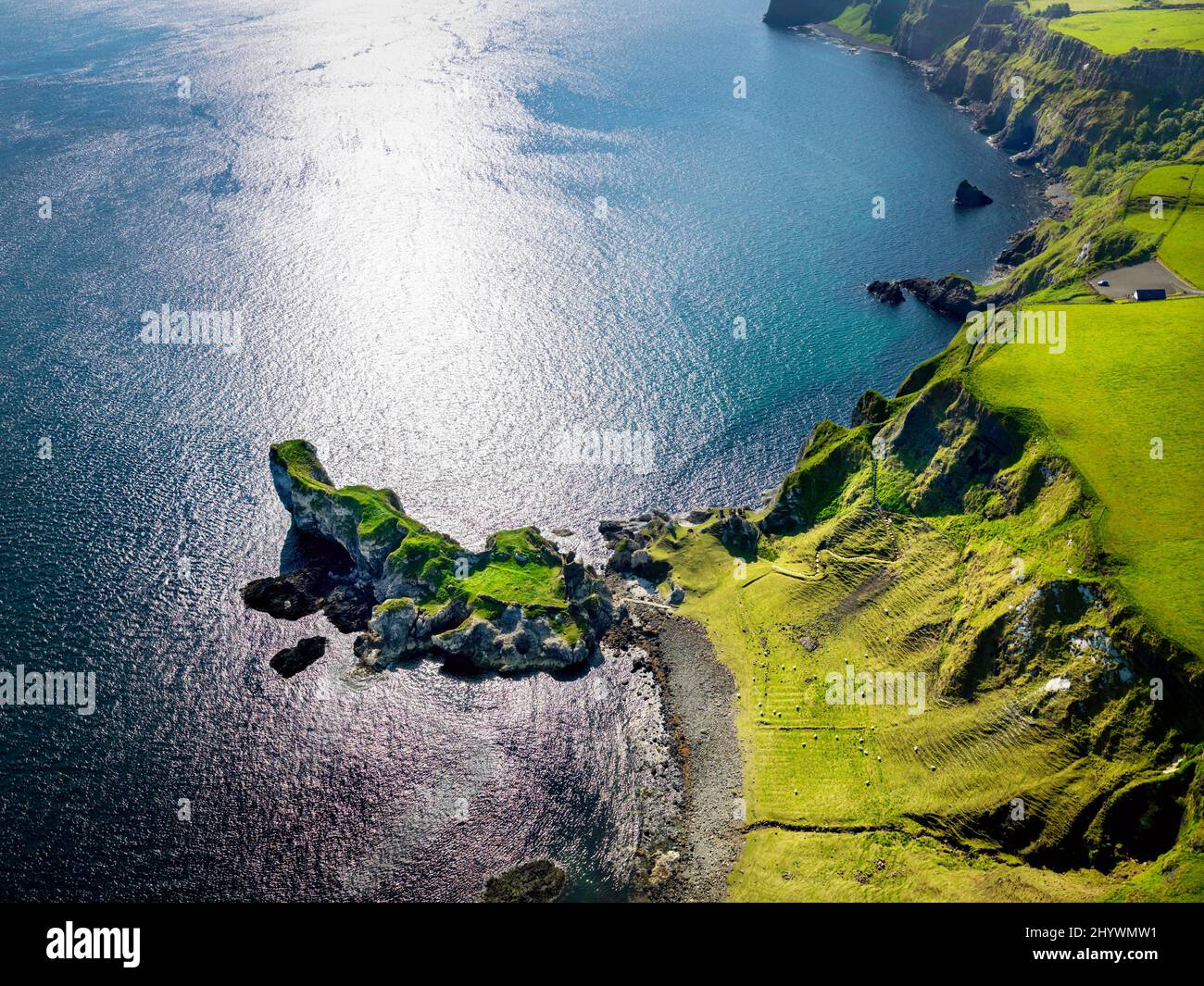 Kinbane Castle, Co Antrim, Northern Ireland Stock Photo - Alamy