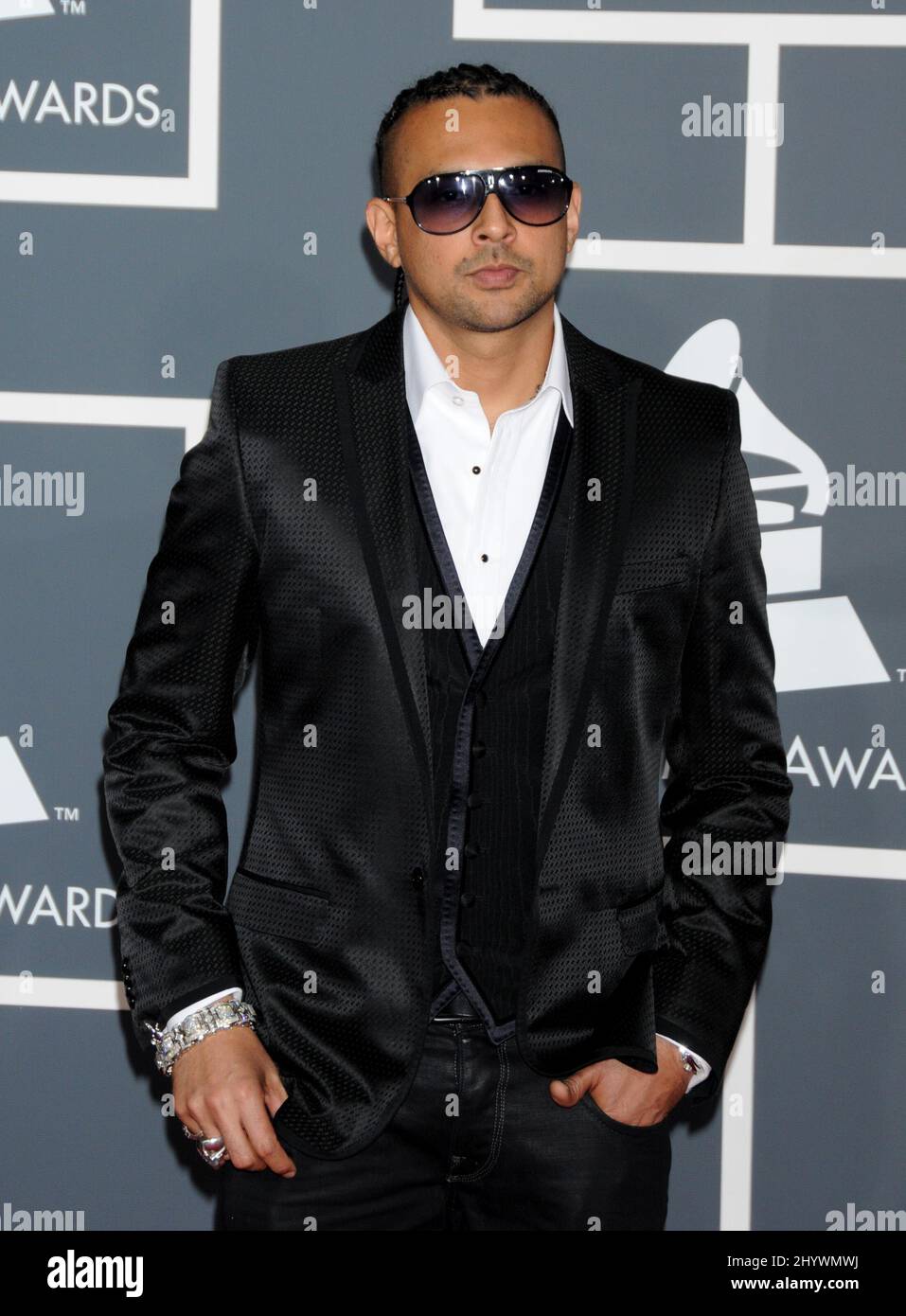 Sean Paul arrives at the 52nd Annual Grammy Awards held at the Staple ...