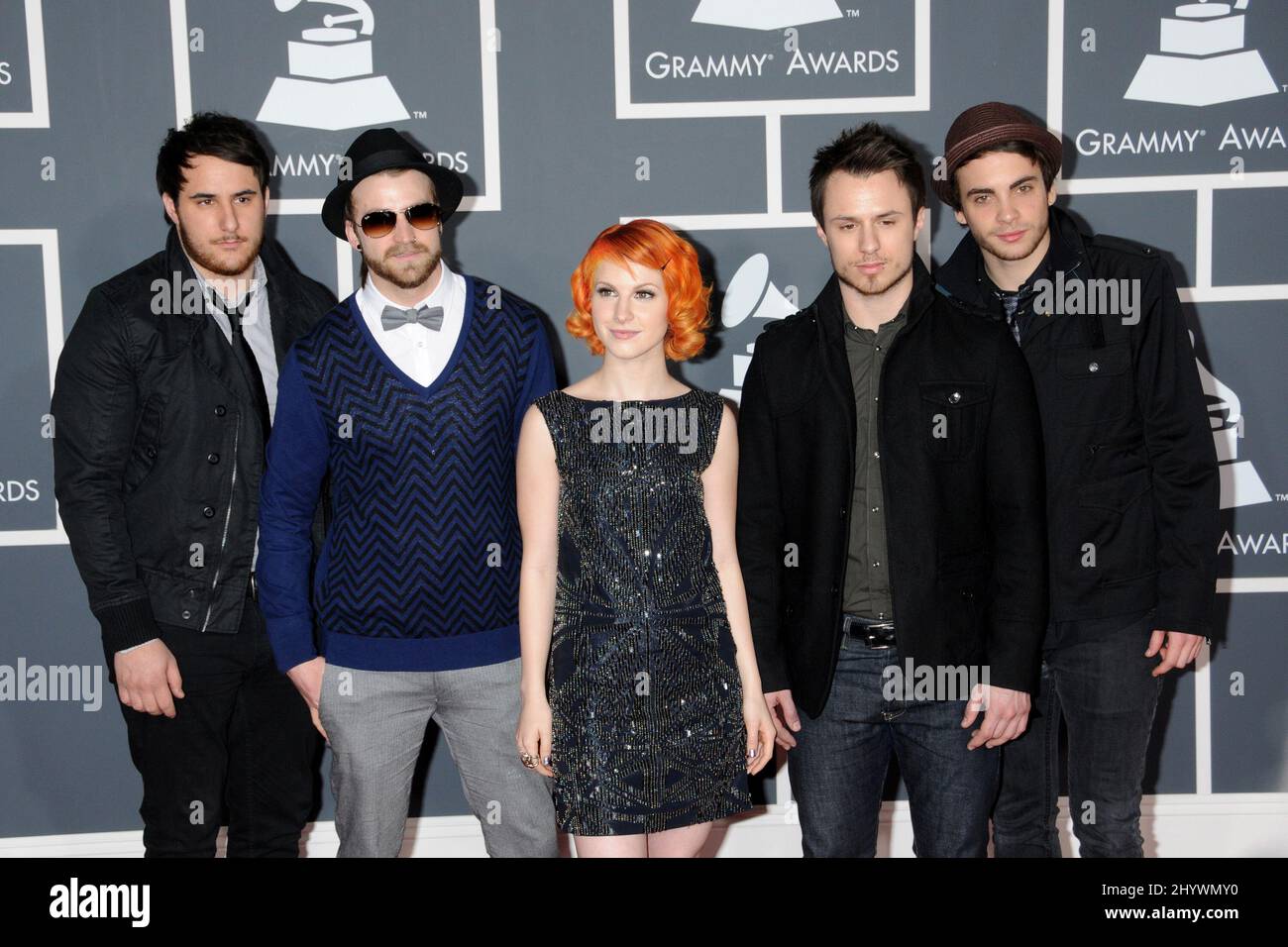 Paramore arrives at the 52nd Annual Grammy Awards held at the Staple ...