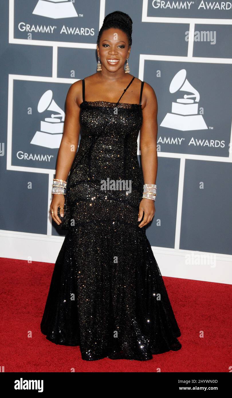 India Arie arrives at the 52nd Annual Grammy Awards held at the Staple ...