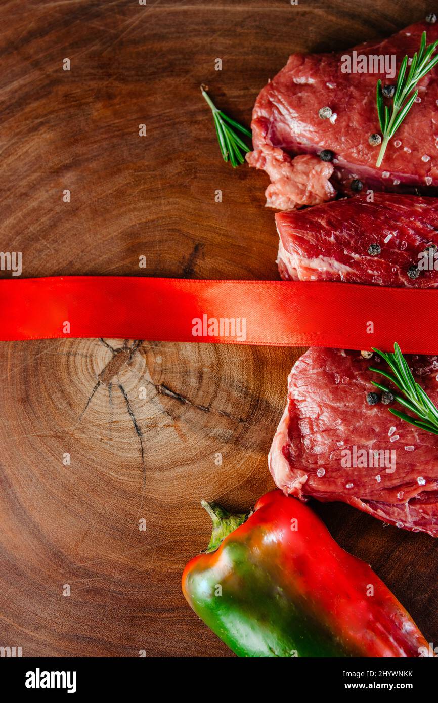 delicious red meat ready to prepare and of the best quality Stock Photo ...