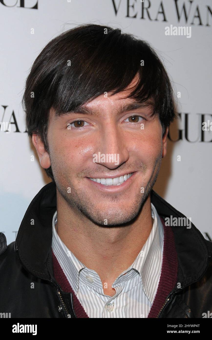 Evan Lysacek at the Vogue dinner honoring Vera Wang in celebration of ...