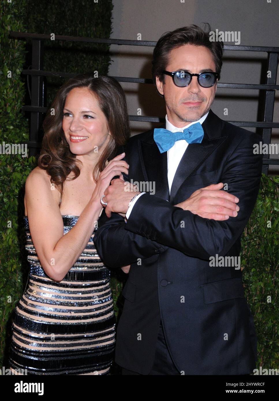 Robert Downey, Jr. and wife Susan Downey arriving at the Vanity Fair ...