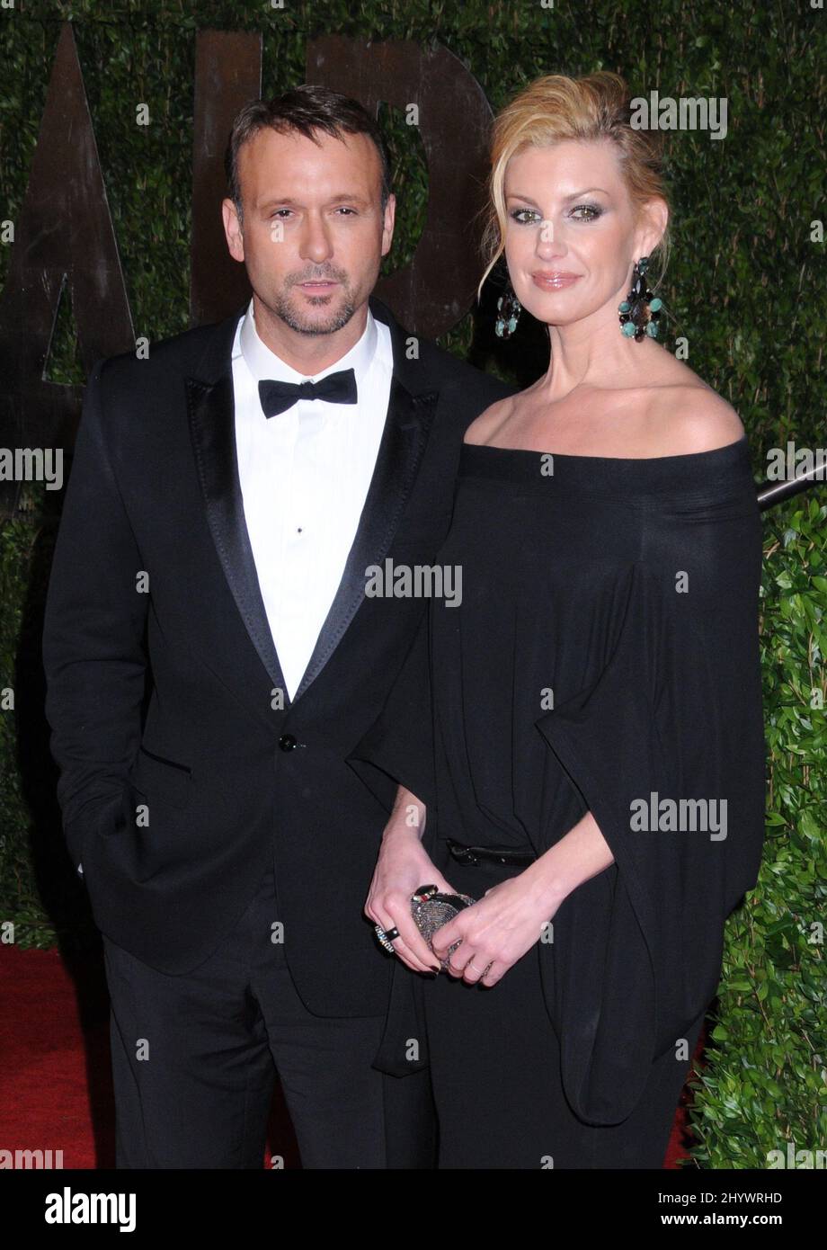 Tim McGraw and Faith Hill arriving at the Vanity Fair Oscar Viewing ...