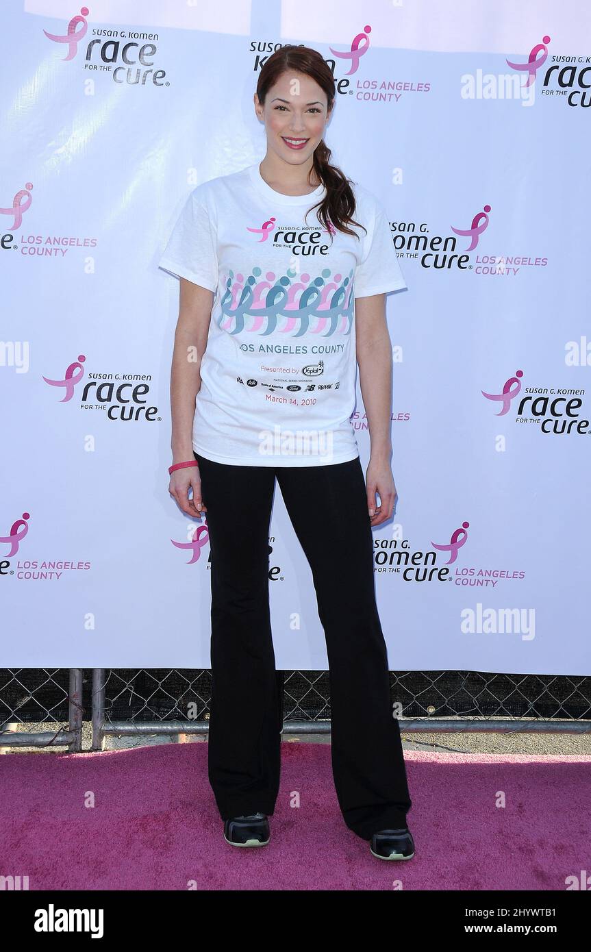 Amanda Righetti at the 14th Annual Susan G. Komen LA County race for ...