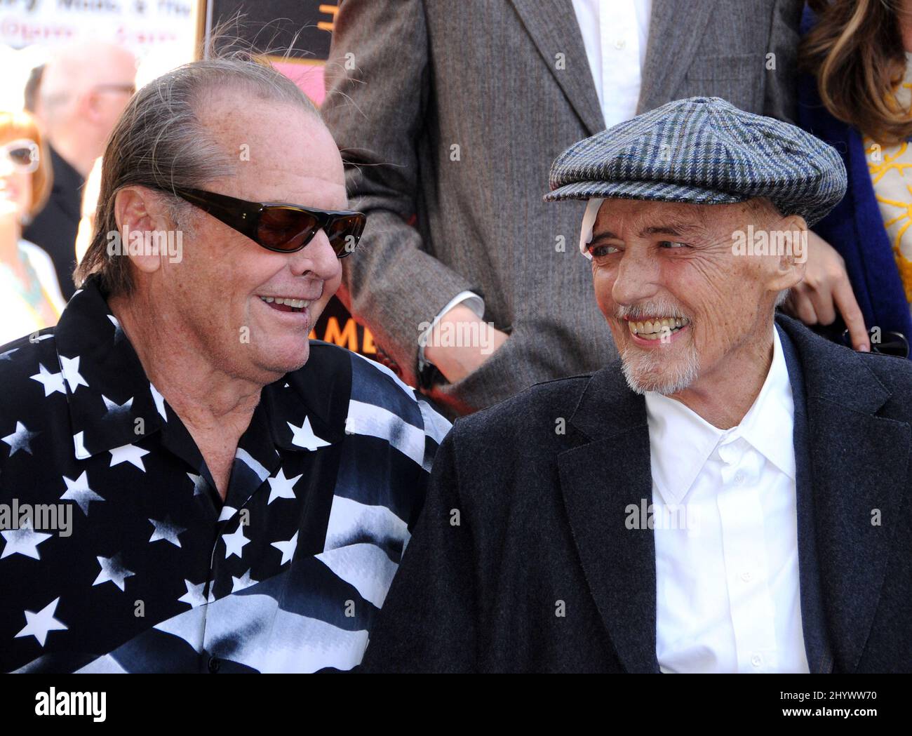 Jack Nicholson and Dennis Hopper attend the ceremony honoring Actor ...