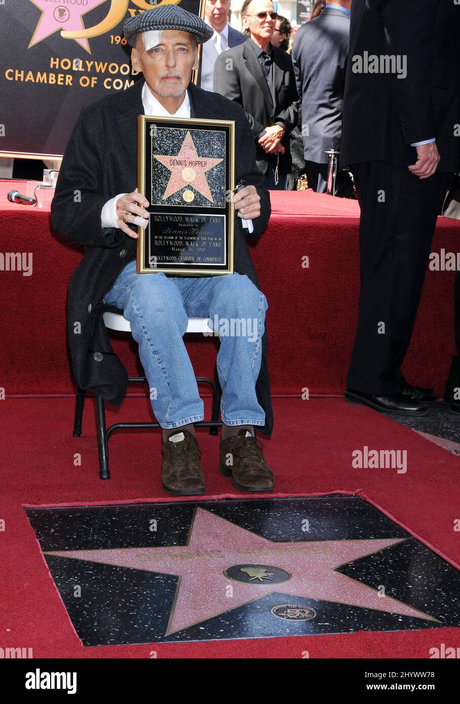 Dennis Hopper is honored with a Star on the Hollywood Walk of Fame in ...