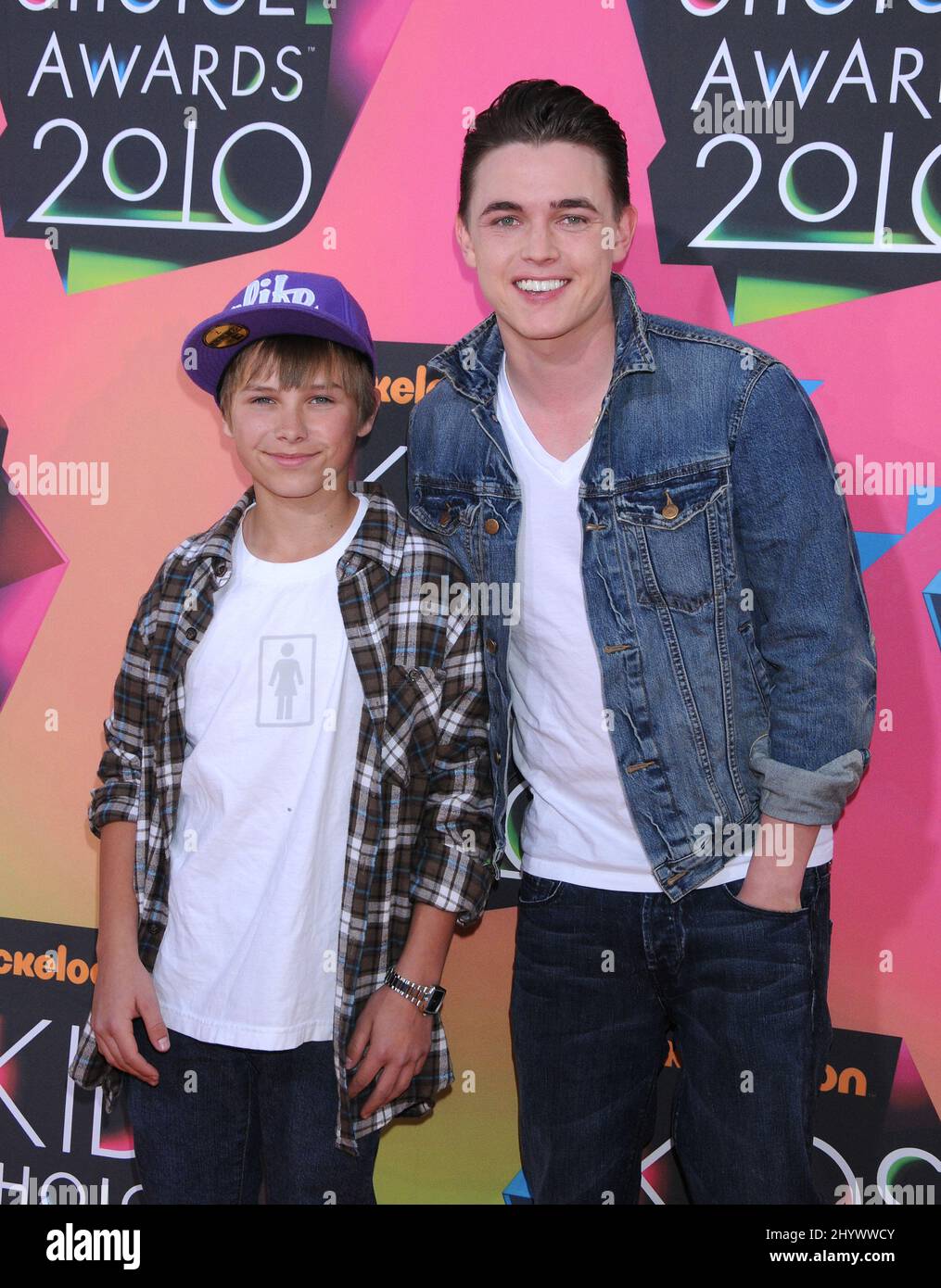Jesse McCartney and brother Timmy arriving at Nickelodeon's 23rd Annual ...