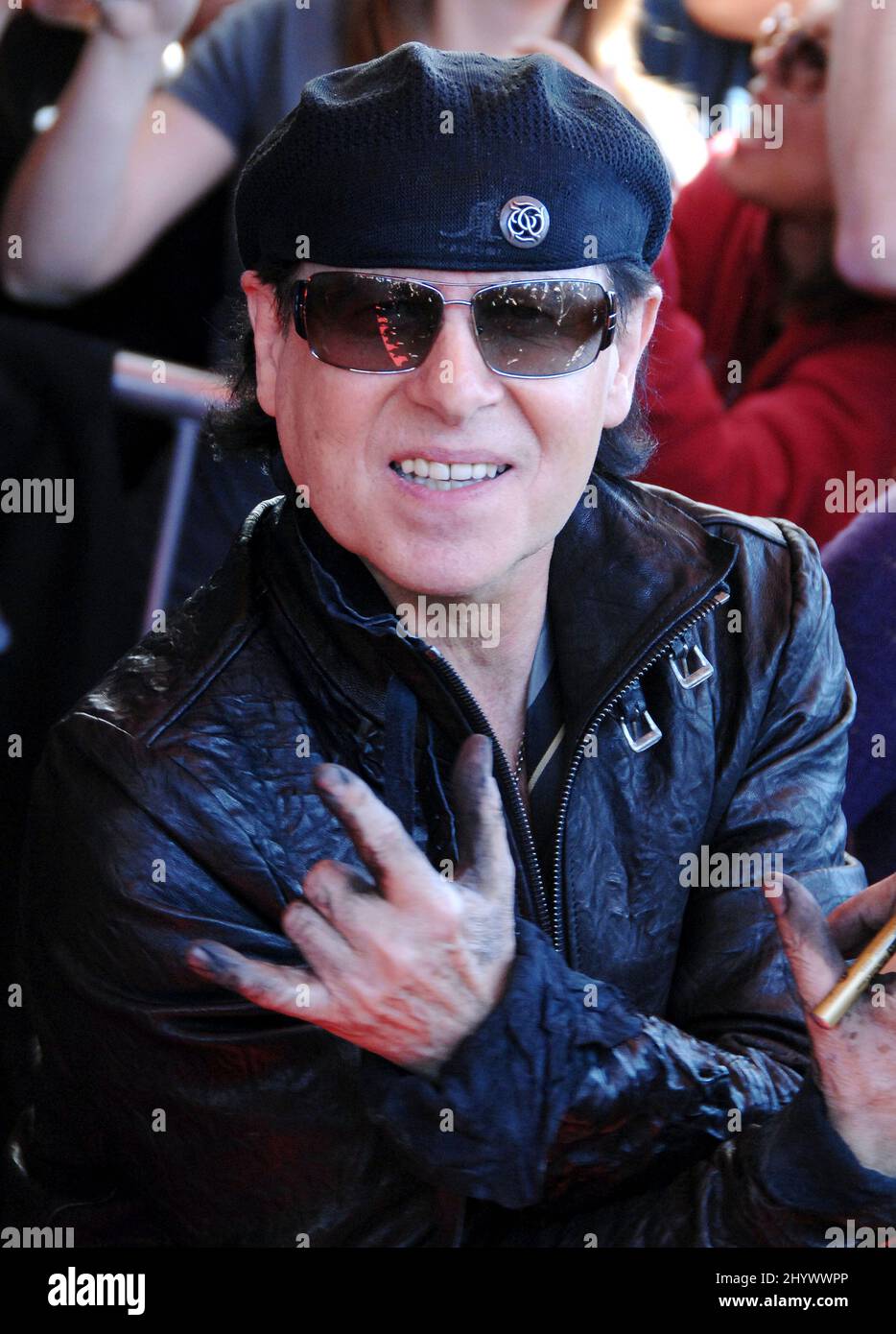 Klaus Meine, of the Scorpions at the induction of the Scorpions into ...