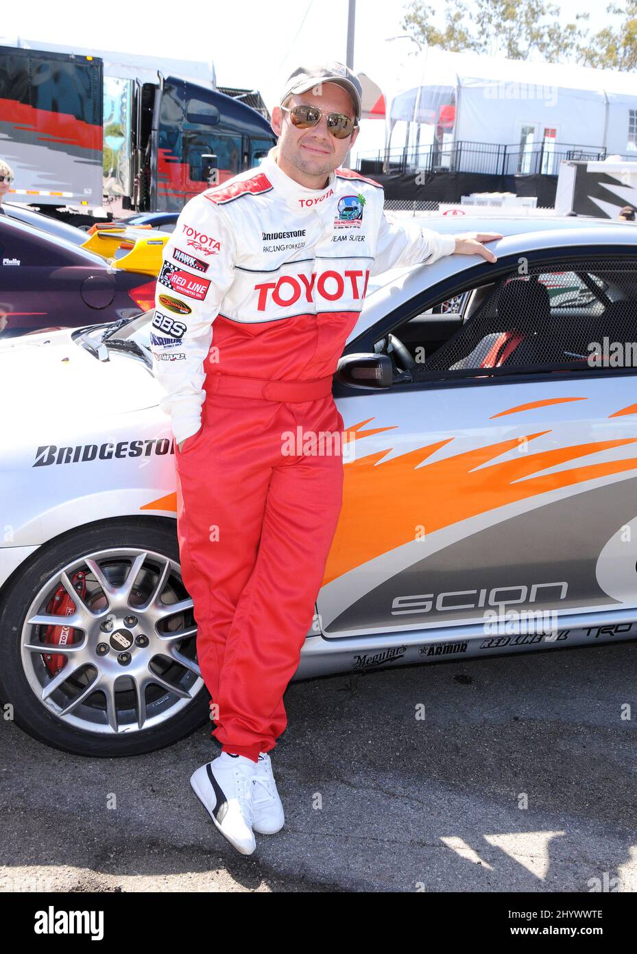 Christian Slater at the Toyota Pro/Celebrity Grand Prix 2010 Practice ...