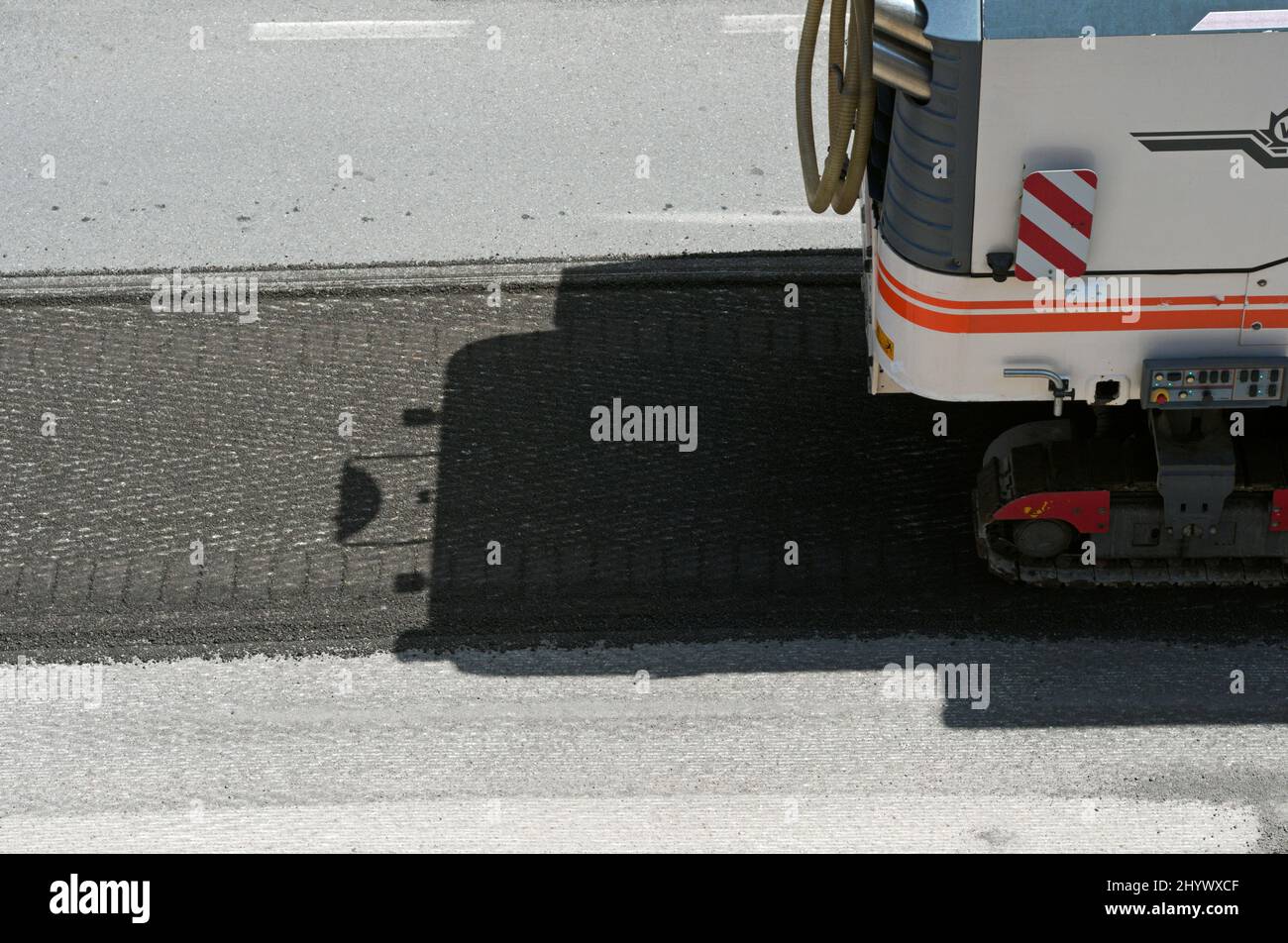 milling machine for removing asphalt Stock Photo - Alamy