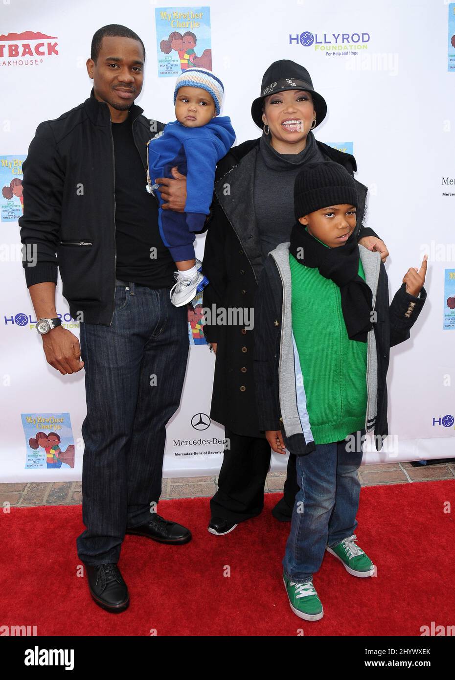 Tisha Campbell-Martin and Duane Martin with family at the first annual ...