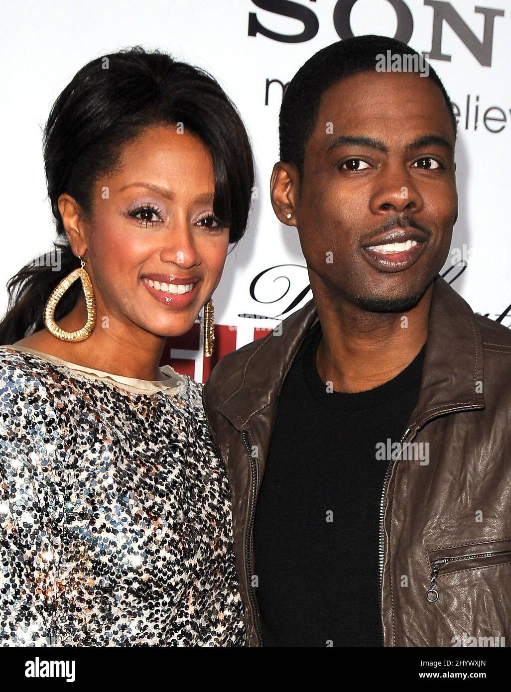 Chris Rock and Malaak Compton during the 'Death at a Funeral' world ...