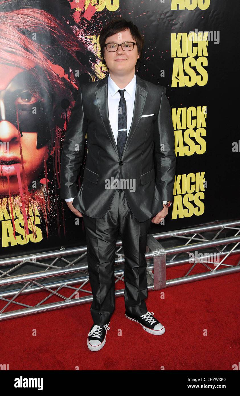 Clark Duke during the 'Kick Ass' premiere held at the ArcLight Cinemas ...