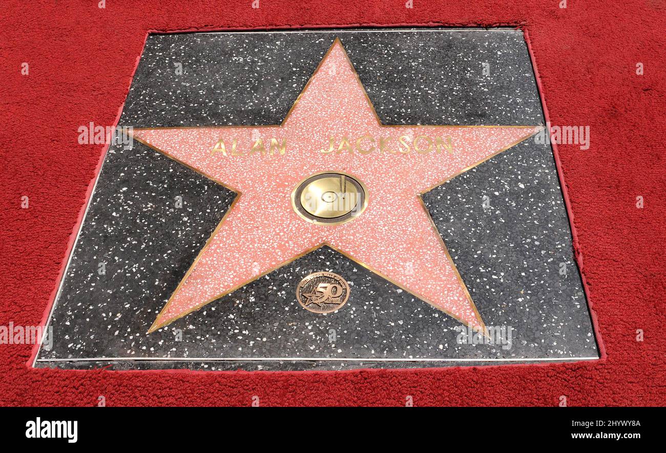 Alan jacksons star on hi-res stock photography and images - Alamy