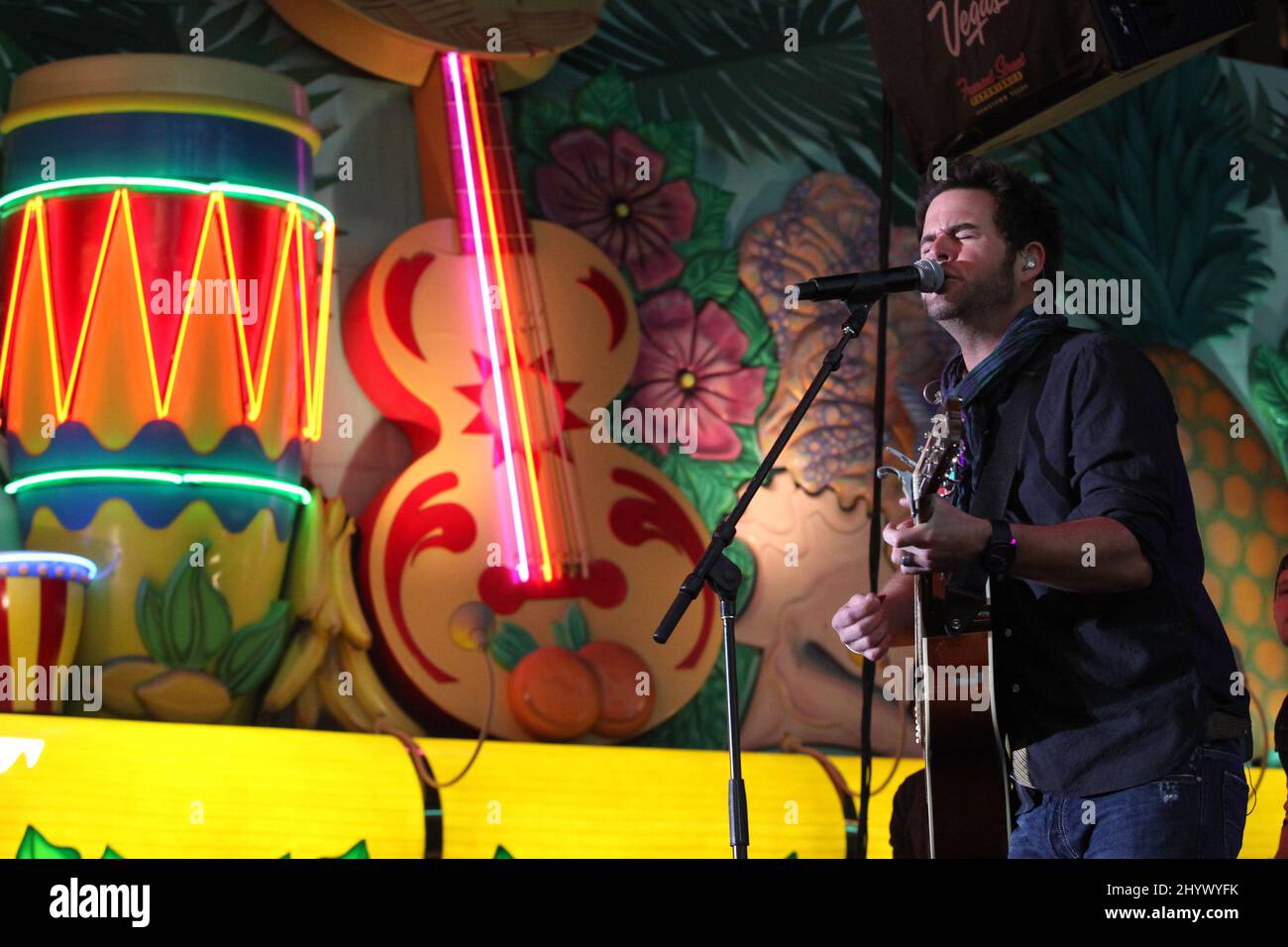 David Nail performs at the Fremont Street Experience in Downtown Las ...