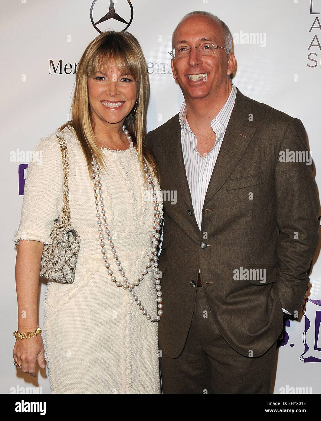 Maria Arena Bell and William J. Bell Jr. during the Los Angeles antique ...