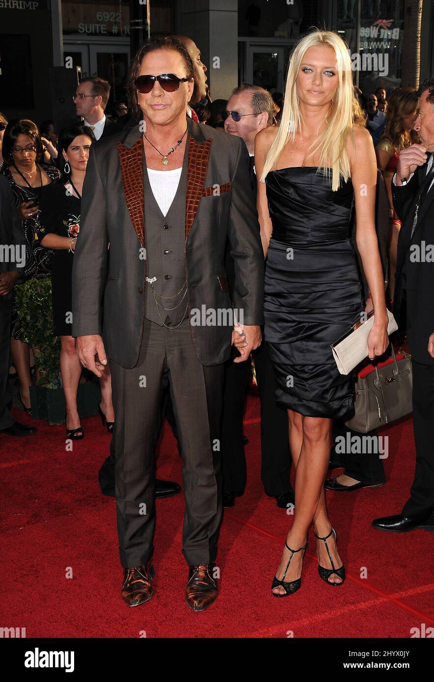 Mickey Rourke at the "Iron Man 2" World Premiere held at Disney's El ...