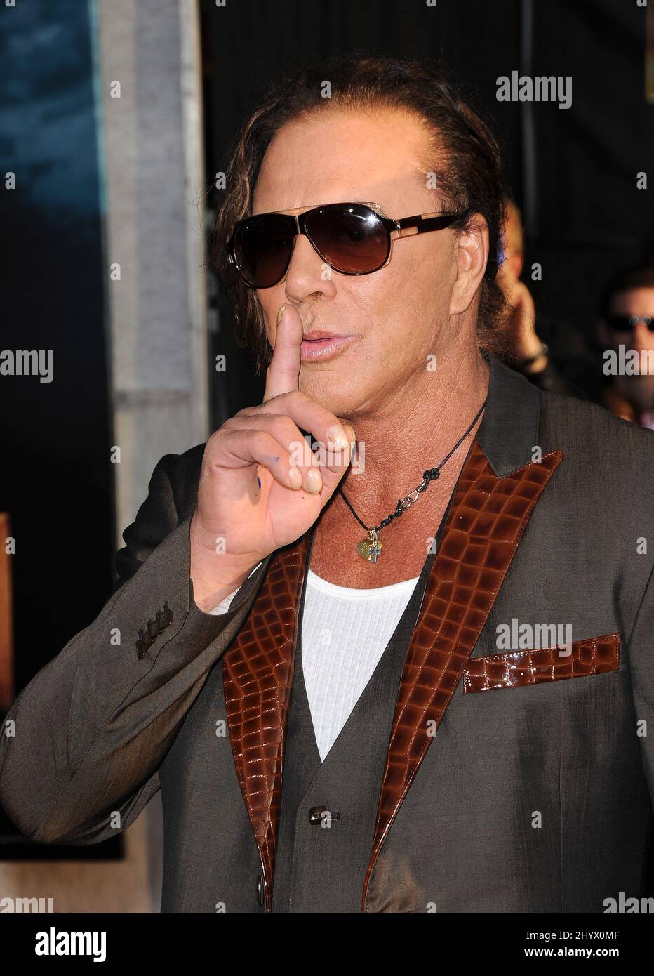 Mickey Rourke at the "Iron Man 2" World Premiere held at Disney's El ...