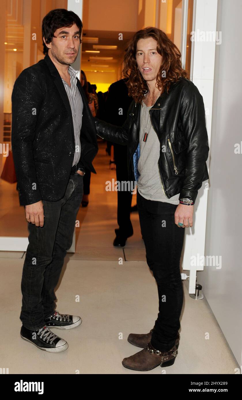 Shawn White and Brent Bolthouse at the Classy store event at Missoni in ...