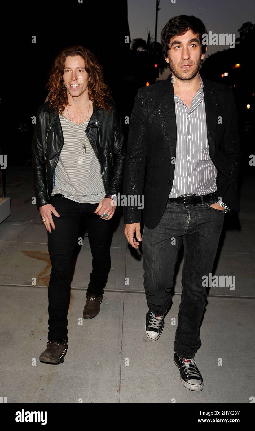 Shawn White and Brent Bolthouse at the Classy store event at Missoni in ...