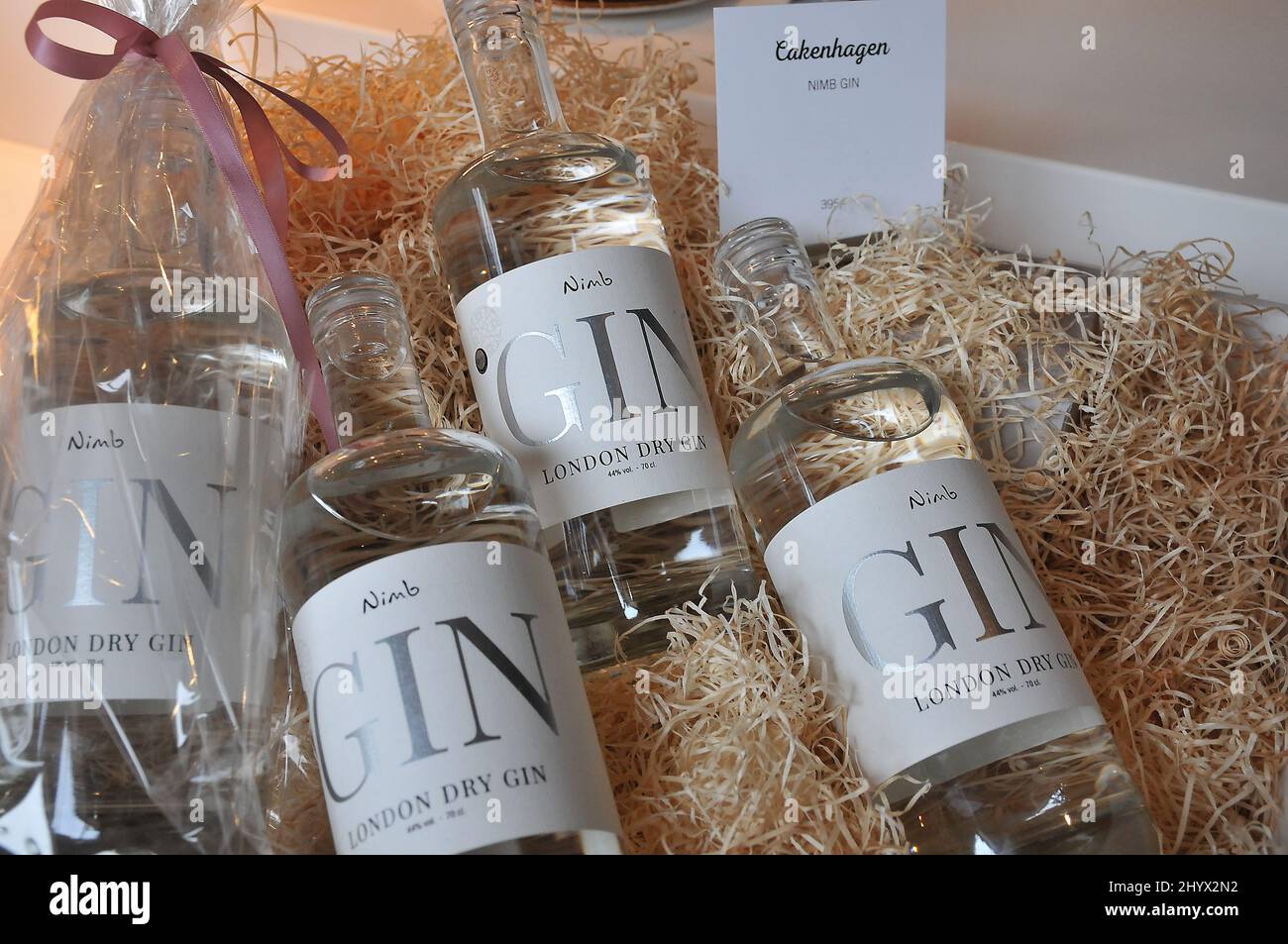 Copenhagen/Denmark.15 .March 2022/.Nimb Gin London dry gin bottle ...
