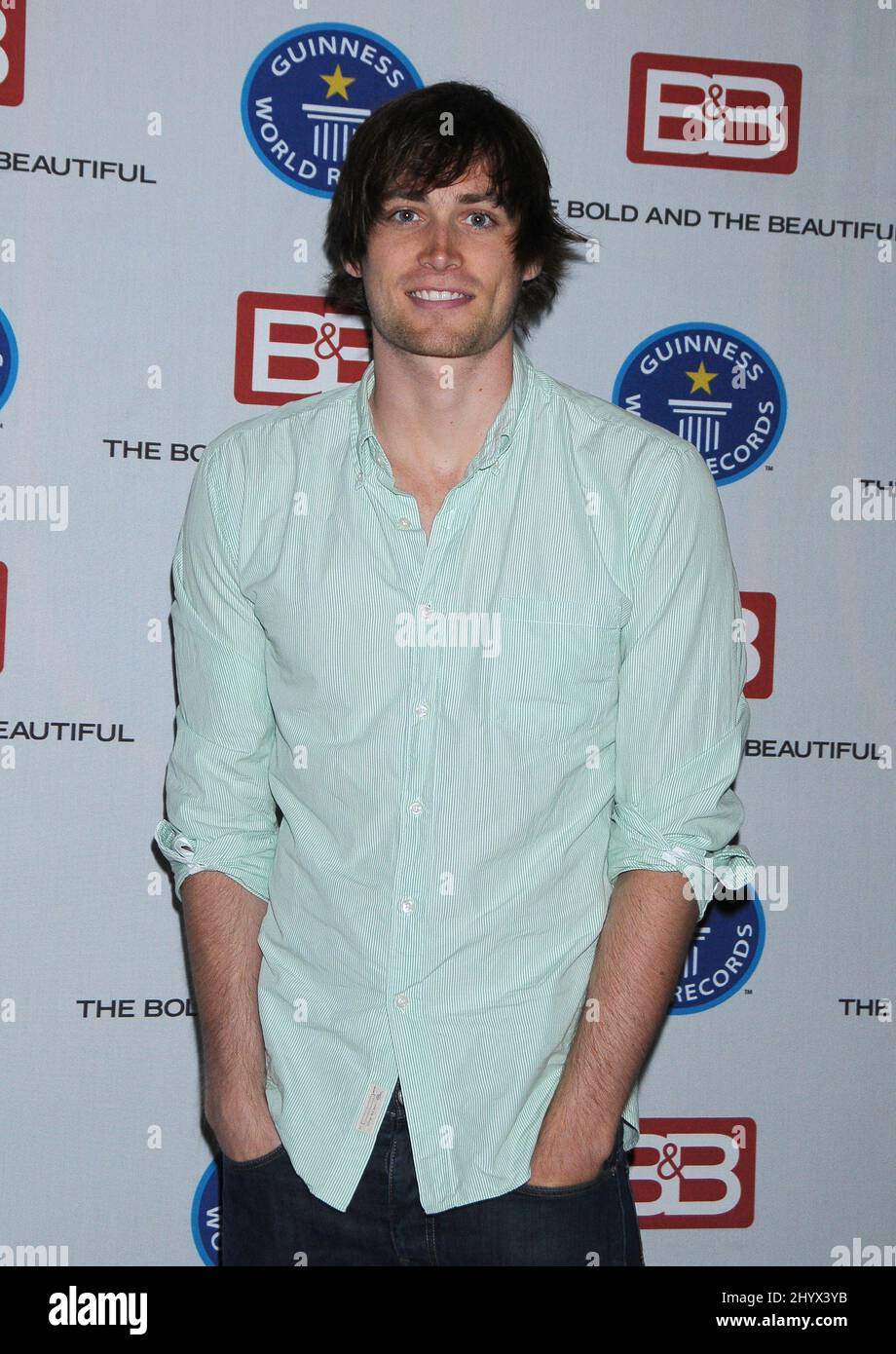 Zack Conroy during Guinness World Records announcement of 'The Bold and ...