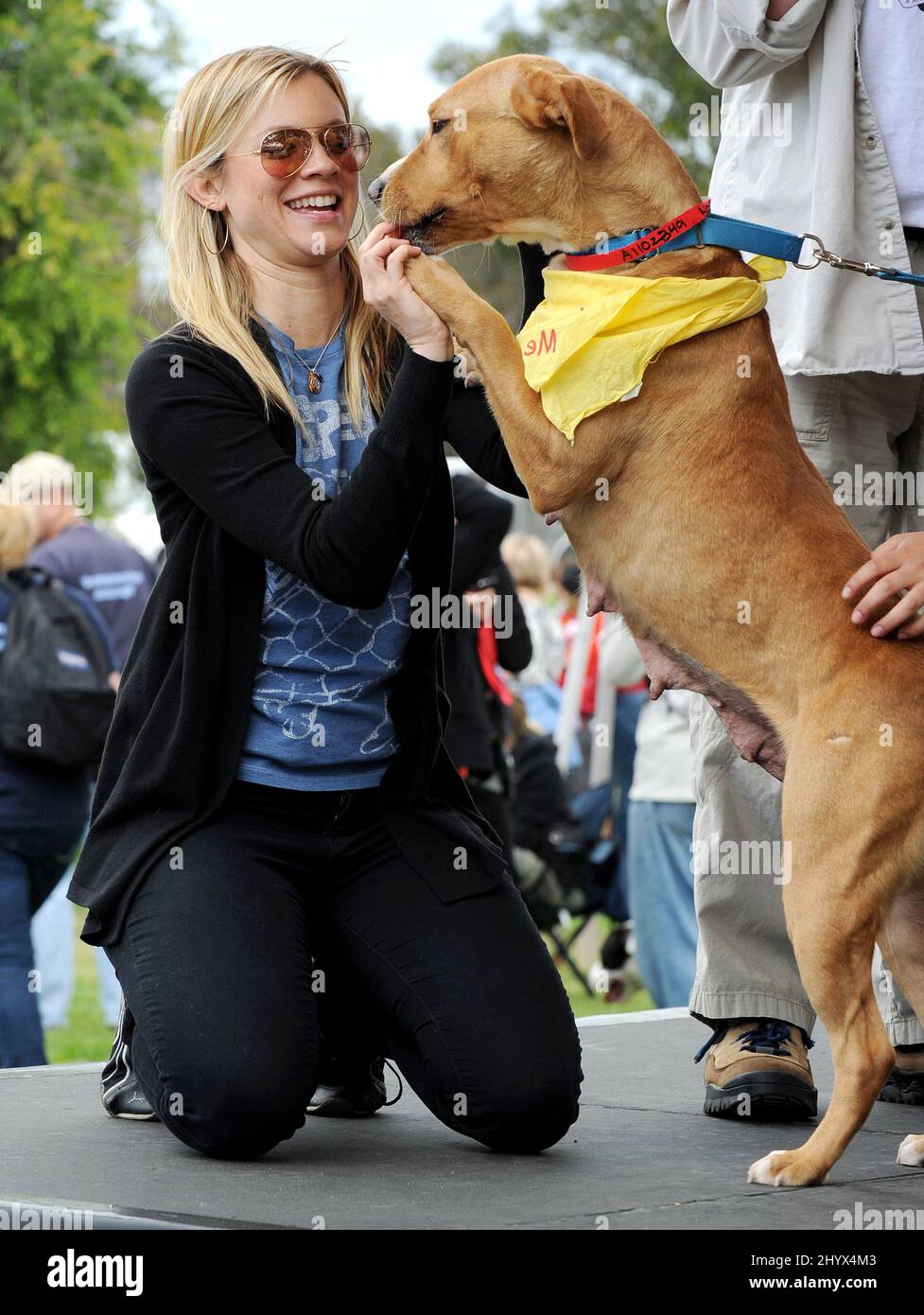 Amy Smart during the 'Best Friends' Spring Pet Adoption Festival held ...