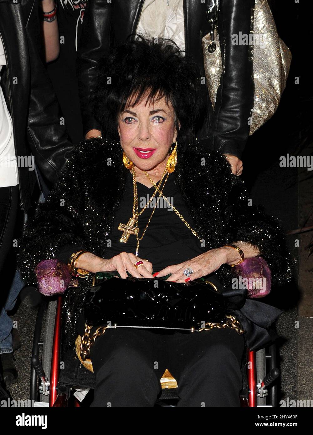 Elizabeth Taylor eats out at BOA Restaurant in Beverly Hills, CA Stock ...