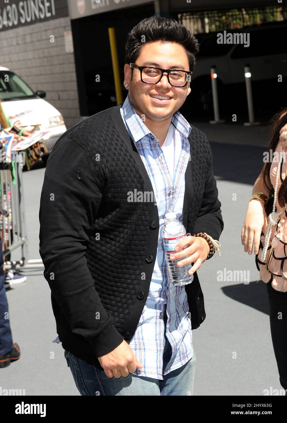 Andrew Garcia arriving at the CNN Building before appearing on Larry ...