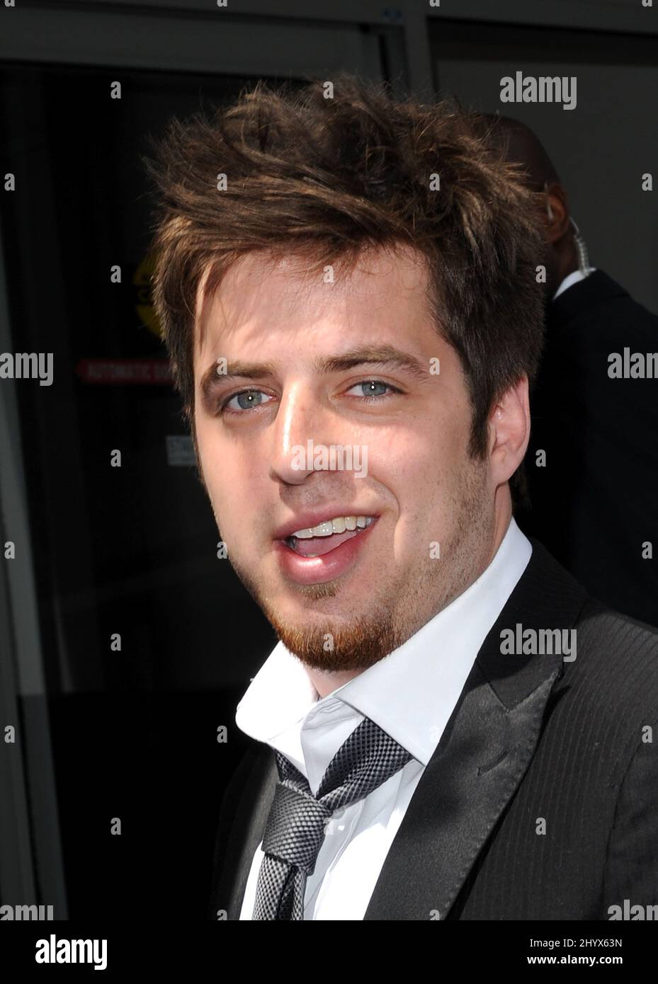 Lee Dewyze arriving at the CNN Building before appearing on Larry Kings ...