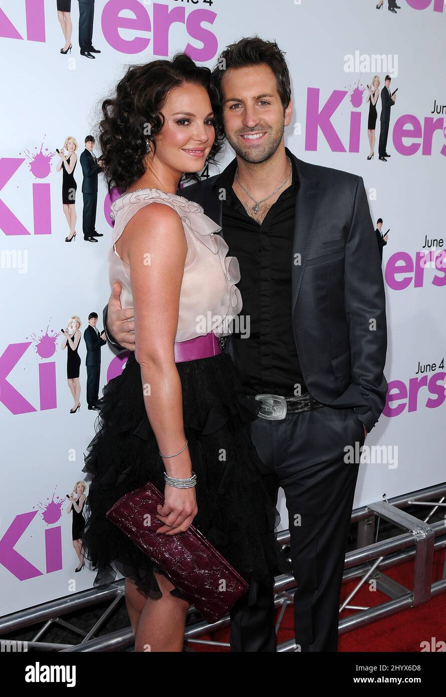 Katherine Heigl and Josh Kelley at the premiere of "Killers" held at ...