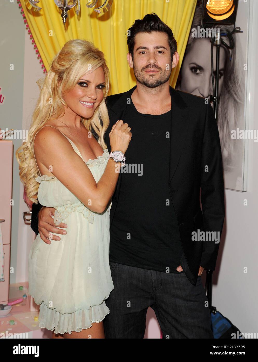 Bridget Marquardt and Nick Zano at the launch of the Bridget Marquardt ...