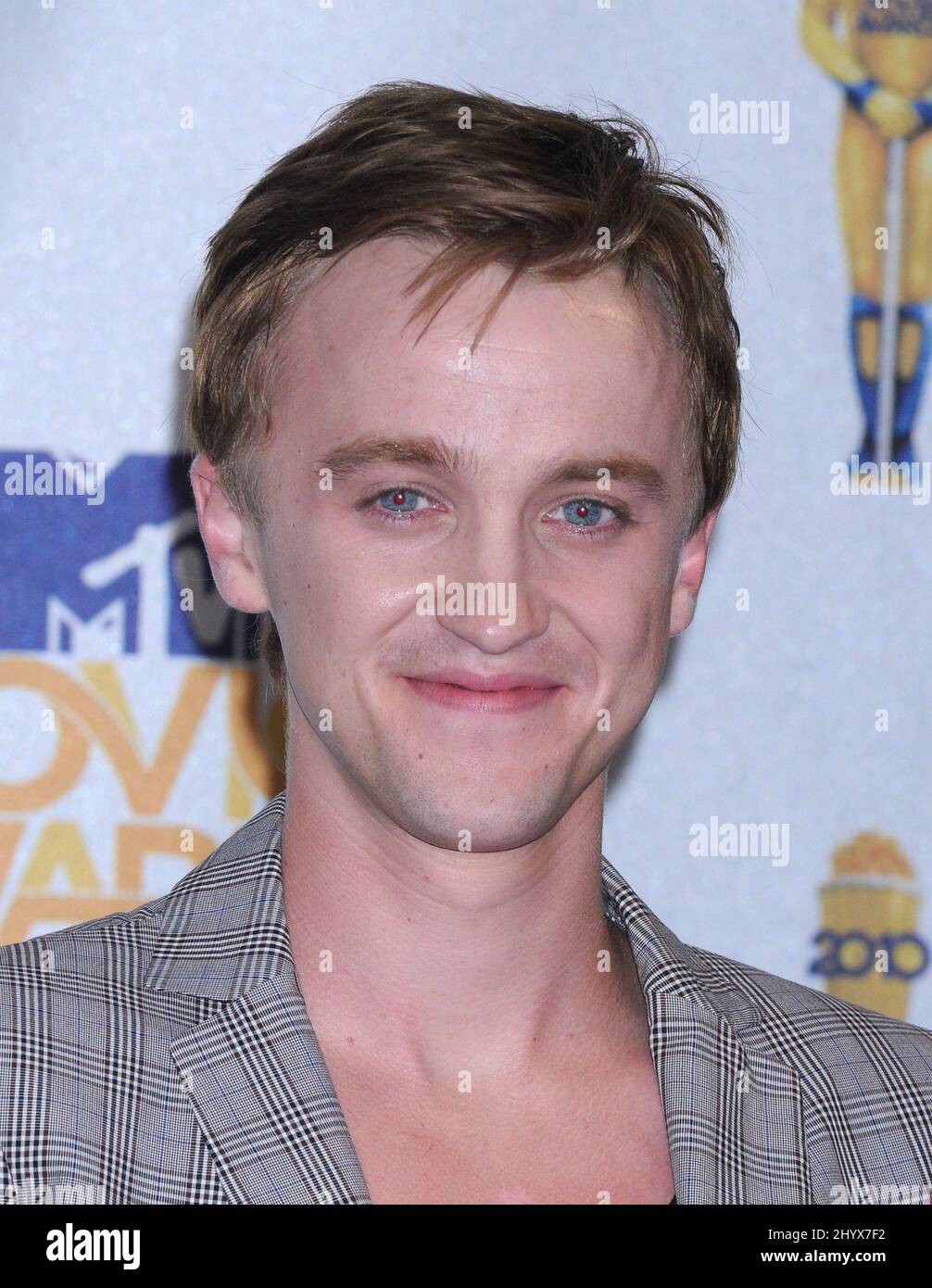 Tom Felton in the Press Room during the MTV Movie Awards 2010 held at ...