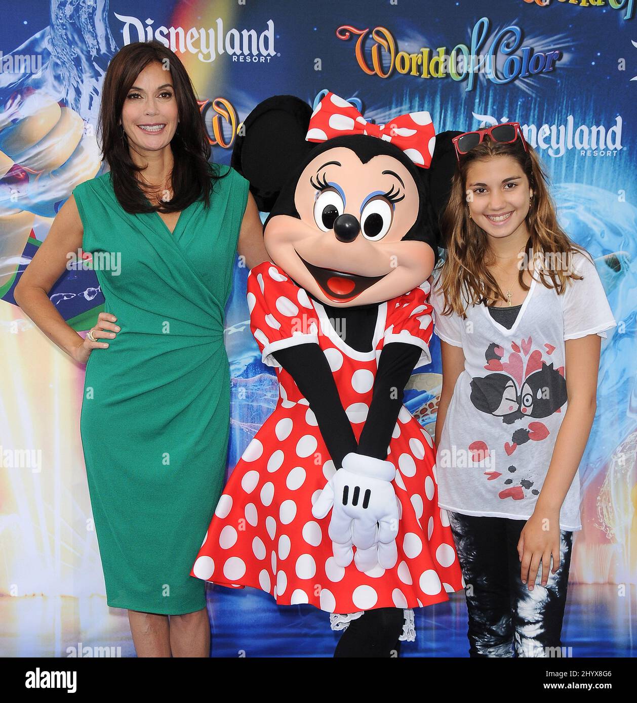 Teri Hatcher, Minnie Mouse and Emerson Rose Tenney during Disney's ...