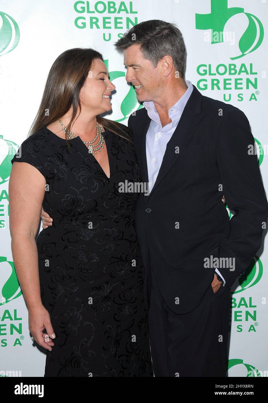 Keely Shaye Smith and husband Pierce Brosnan attend Global Green USA's ...