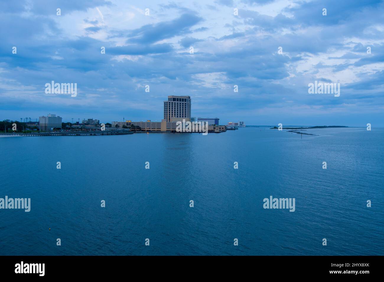 Biloxi, Mississippi beach at sunset Stock Photo - Alamy