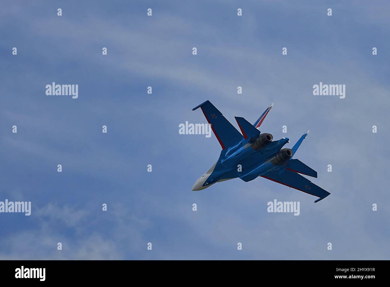 Performance of the aerobatic team Russian Knights, Russian Air Force ...